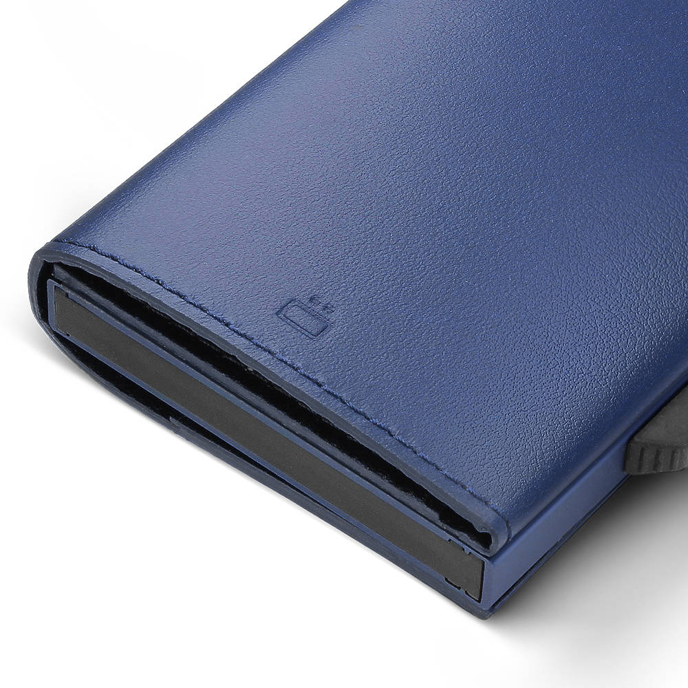 Portfel aluminiowy Slim Cascade Wallet Ogon Design - navy blue CL Navy ...