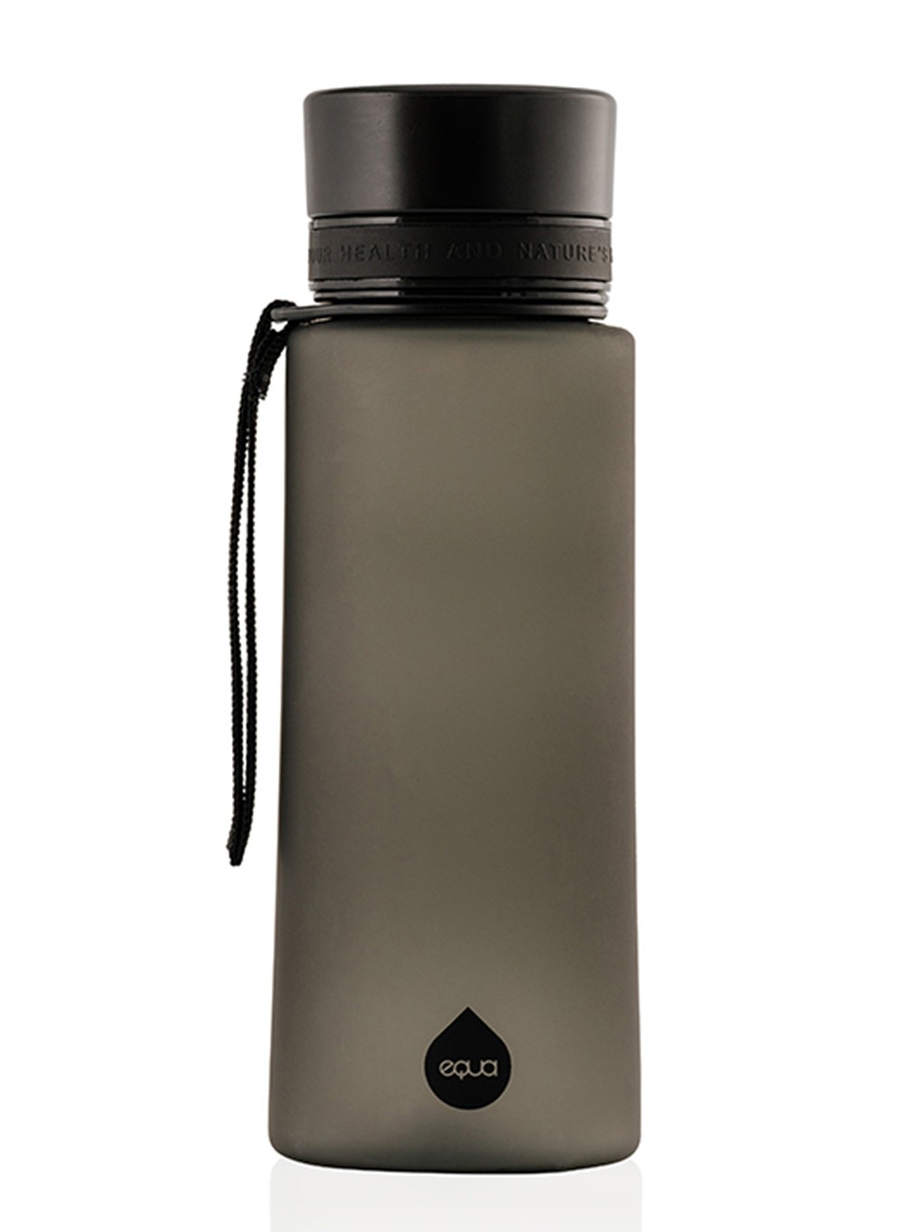 Butelka Plain na wodę 0,6 l Equa z Tritanu bez BPA - matte black PV 59 ...