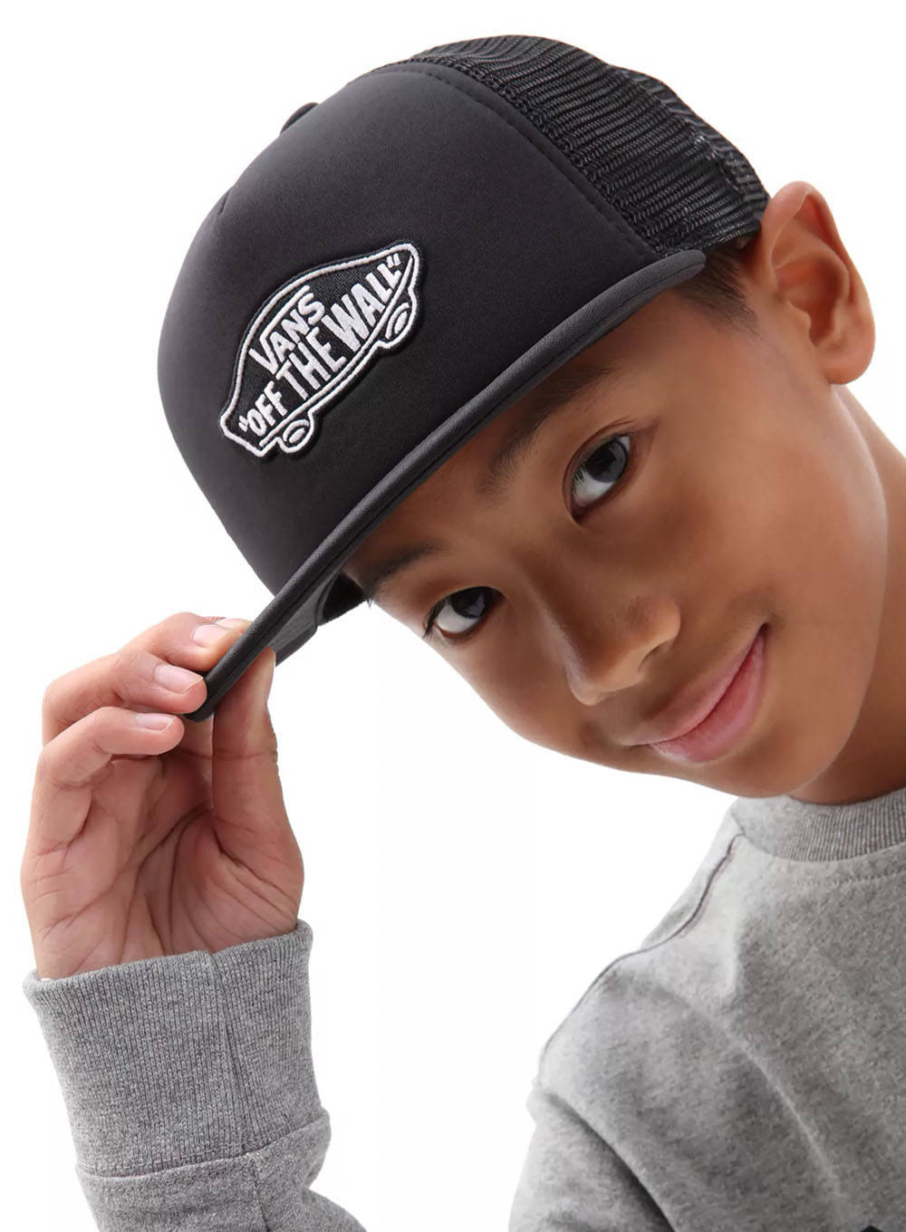 Czapka Vans Kids Classic Patch Trucker - black / black VN000NQWBKA1 ...