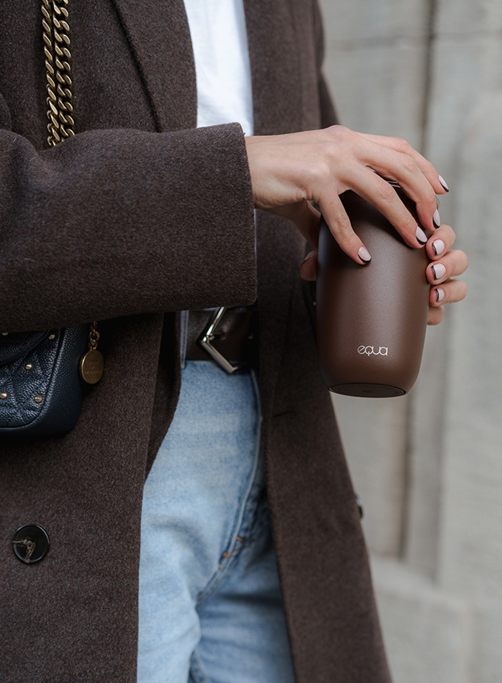 Kubek termiczny z uchwytem EQUA Cup 300 ml - brown - Equip.pl Warszawa