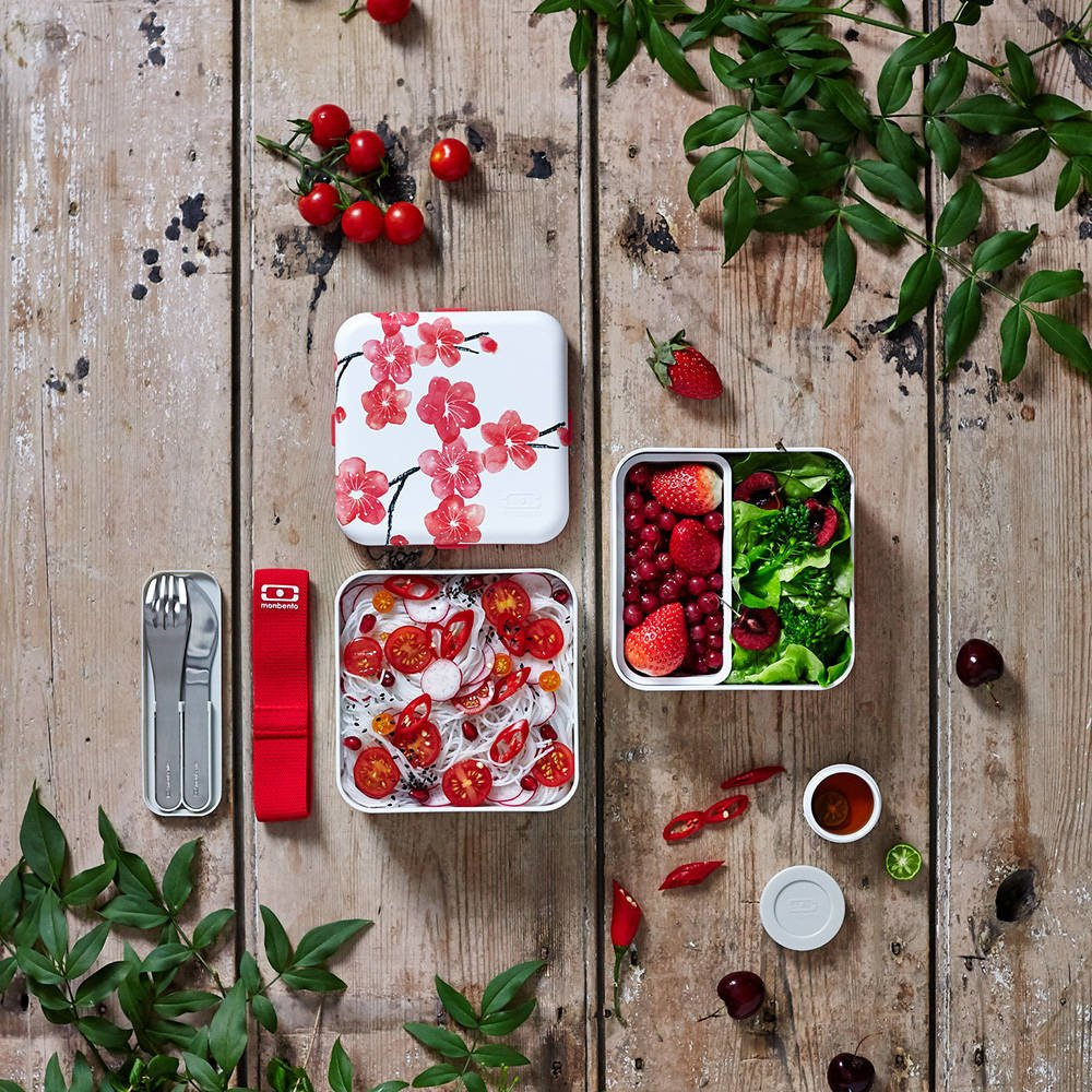 Kwadratowy pojemnik na lunch MB Square Bento Box Monbento - blossom ...