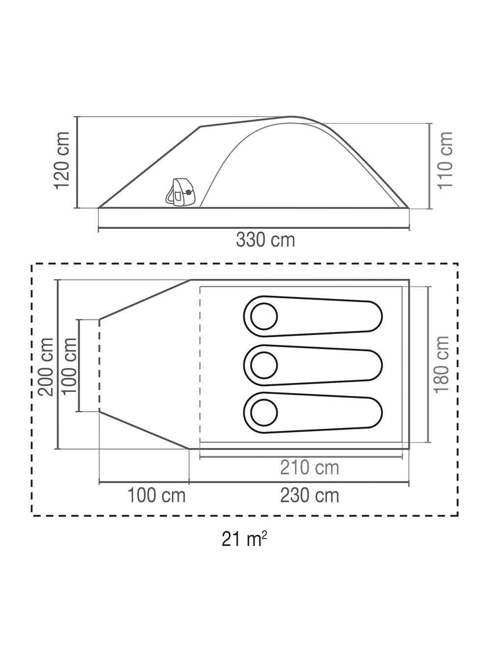 Namiot 3-osobowy Coleman Pingora 3 - green - Equip.pl Warszawa