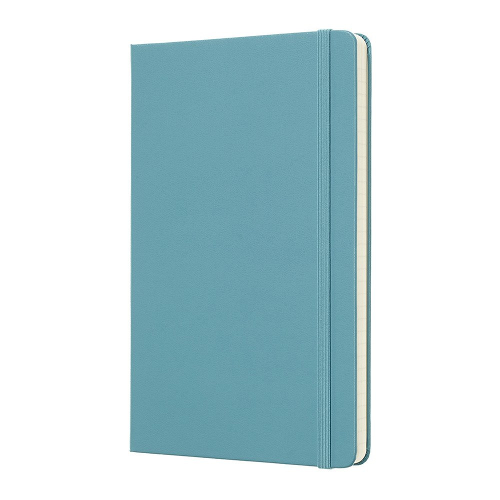 Notatnik w linię Notebook Moleskine Large Ruled Hard Cover - reef blue ...