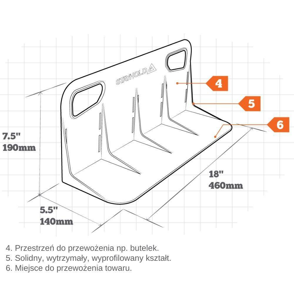 Organizer bagażnika Classic Stayhold - orange SH001 - Equip.pl Warszawa