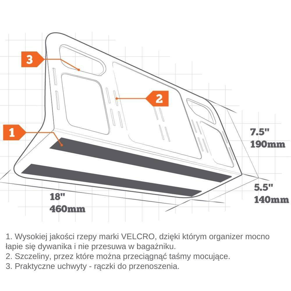 Organizer bagażnika Classic Stayhold - orange SH001 - Equip.pl Warszawa
