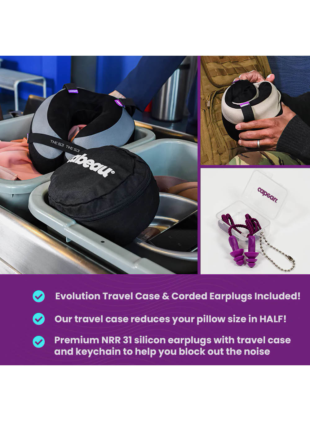 Poduszka podróżna Cabeau Evolution S3 (TNE) - Berlin TNEP3426 - Equip ...