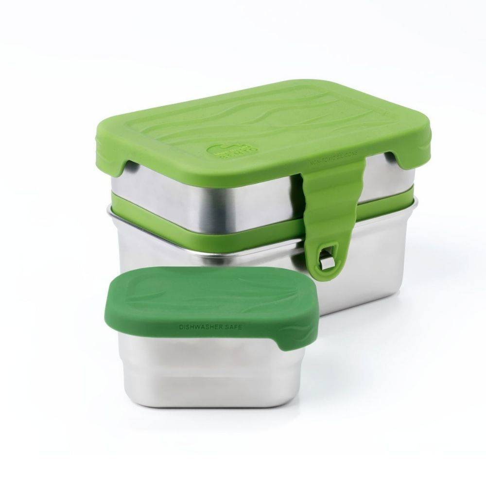 Pojemnik / lunchbox 3-in-1 Splash Box ECOlunchbox - green BWBTO - Equip ...