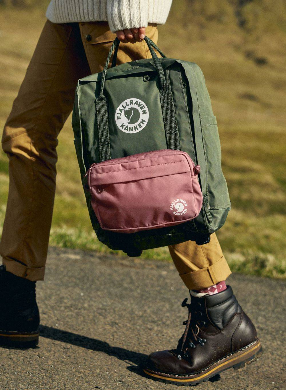 Torba na ramię / kieszeń Fjallraven Tree-Kanken Pocket - maple yellow ...