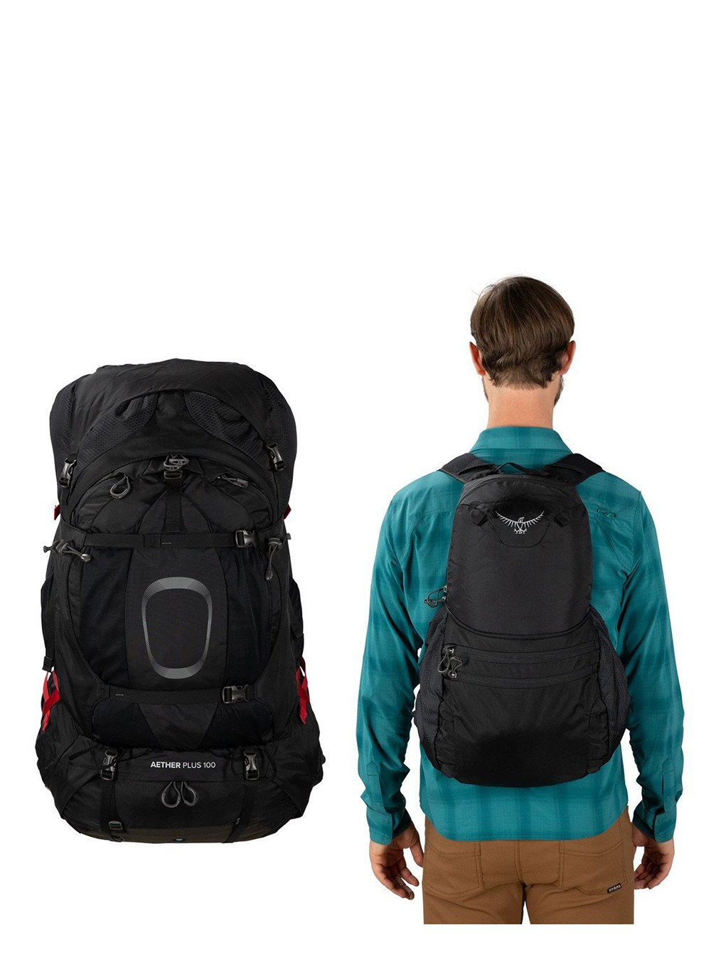 Trekkingowy plecak Osprey Aether Plus 100 L/XL - black - Equip.pl Warszawa