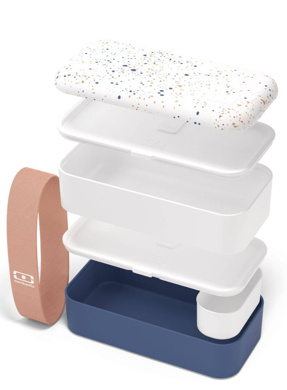 Zestaw prezentowy pojemnik na jedzenie MB Original Monbento The Bento Box + woreczek świąteczny ...